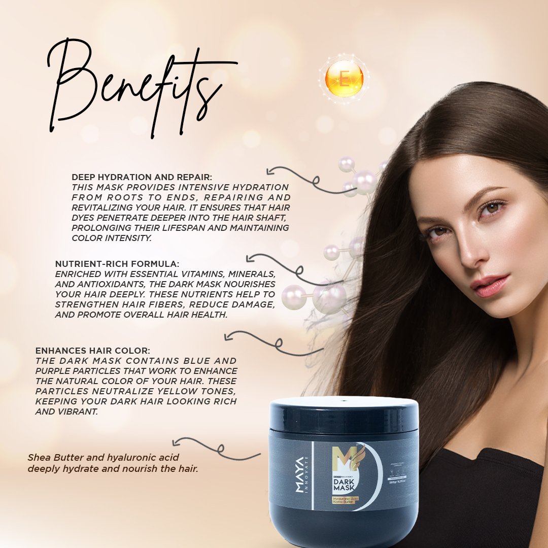 MAYA INNOVATE, DARK MASK Ultimate Care for Vibrant Dark Hair – Maya ...