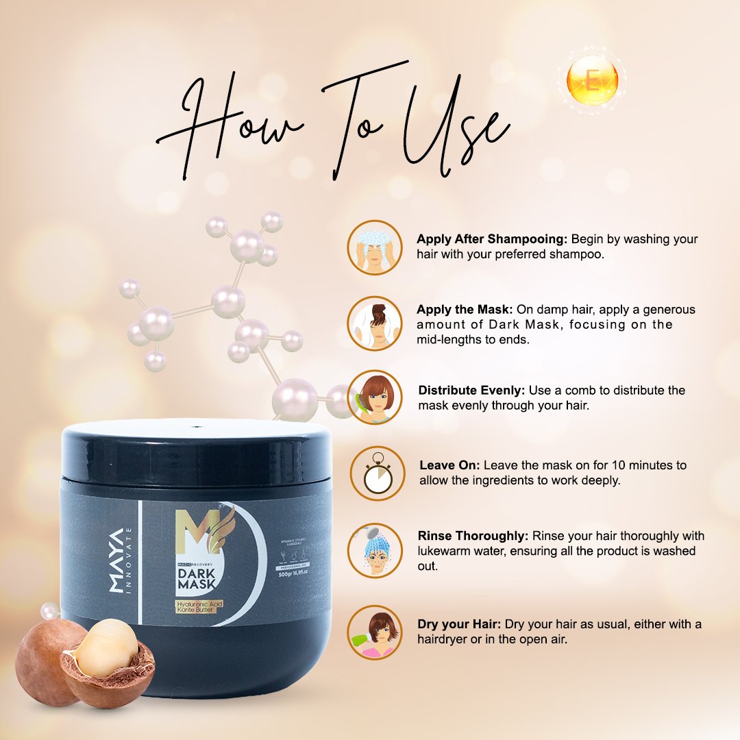 MAYA INNOVATE, DARK MASK Ultimate Care for Vibrant Dark Hair – Maya ...